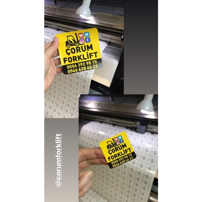 Folyo Sticker Baskı / Etiket Baskı